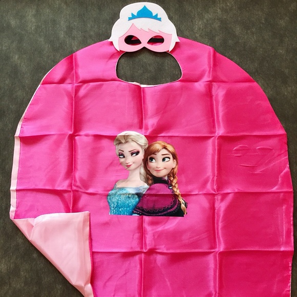 Costumes | New Frozen Elsa And Anna Costume Cape And Maskbirthday Party ...